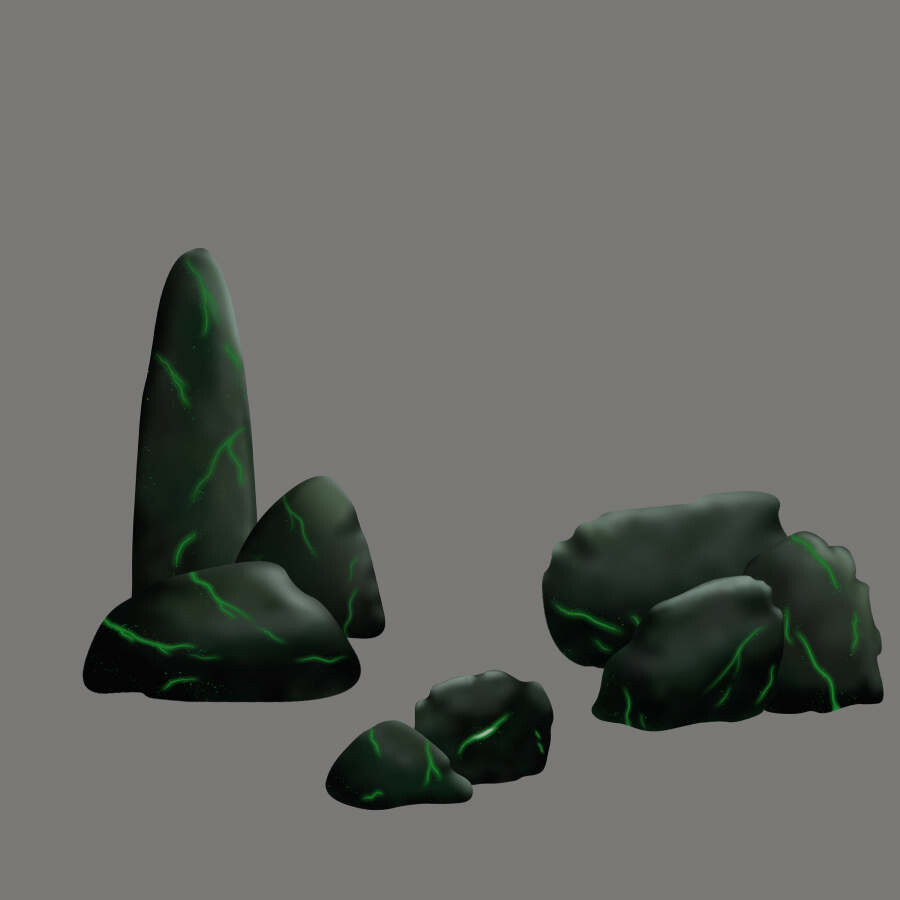ArtStation - Basic Rock Set 1 | Game Assets