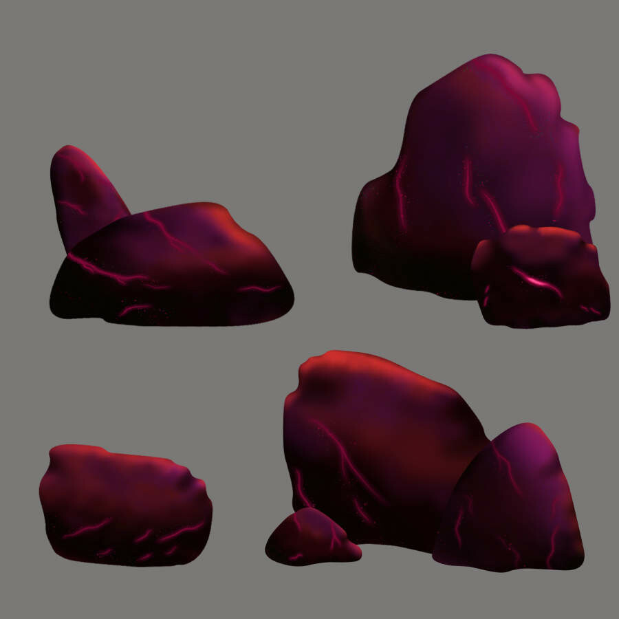 ArtStation - Basic Rock Set 1 | Game Assets