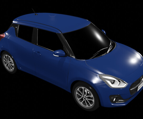 ArtStation - SUZUKI SWIFT CERULEAN BLUE 3D MODEL | Resources