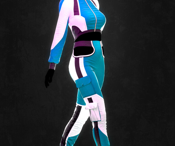 ArtStation - Women's Tracksuit | Game Assets