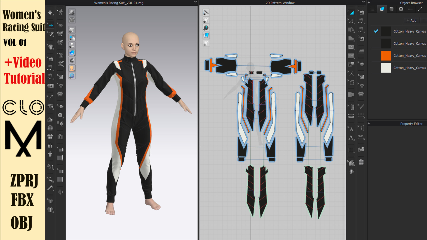 ArtStation - Women's Racing Suit_VOL 01 ( Marvelous/CLO +ZPRJ +OBJ +FBX ...