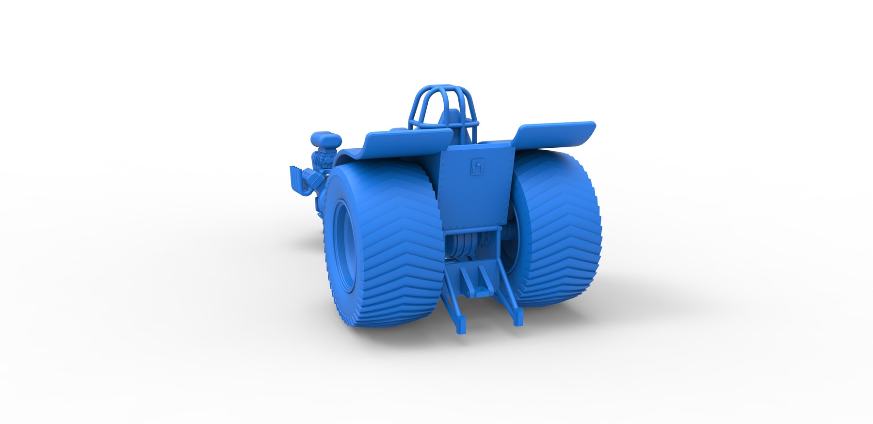 ArtStation - 3D printable Diecast Pulling tractor with 3 engines V8 ...