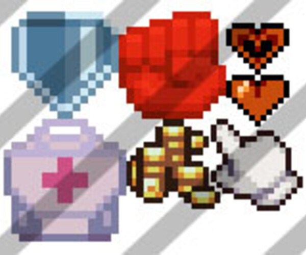 Artstation Pixel Art Sprites Items Rpg Game Assets