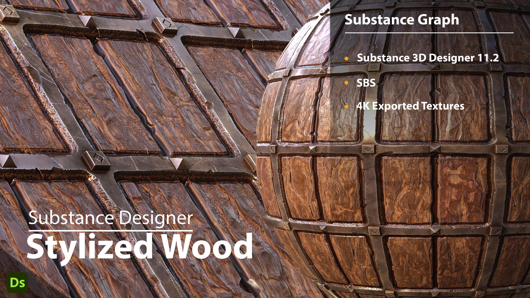 ArtStation - Stylized Wood | Substance Designer | Game Assets