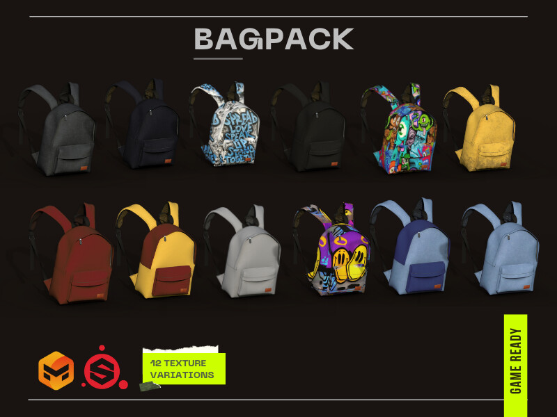 ArtStation - Bagpack 1 | Game Assets