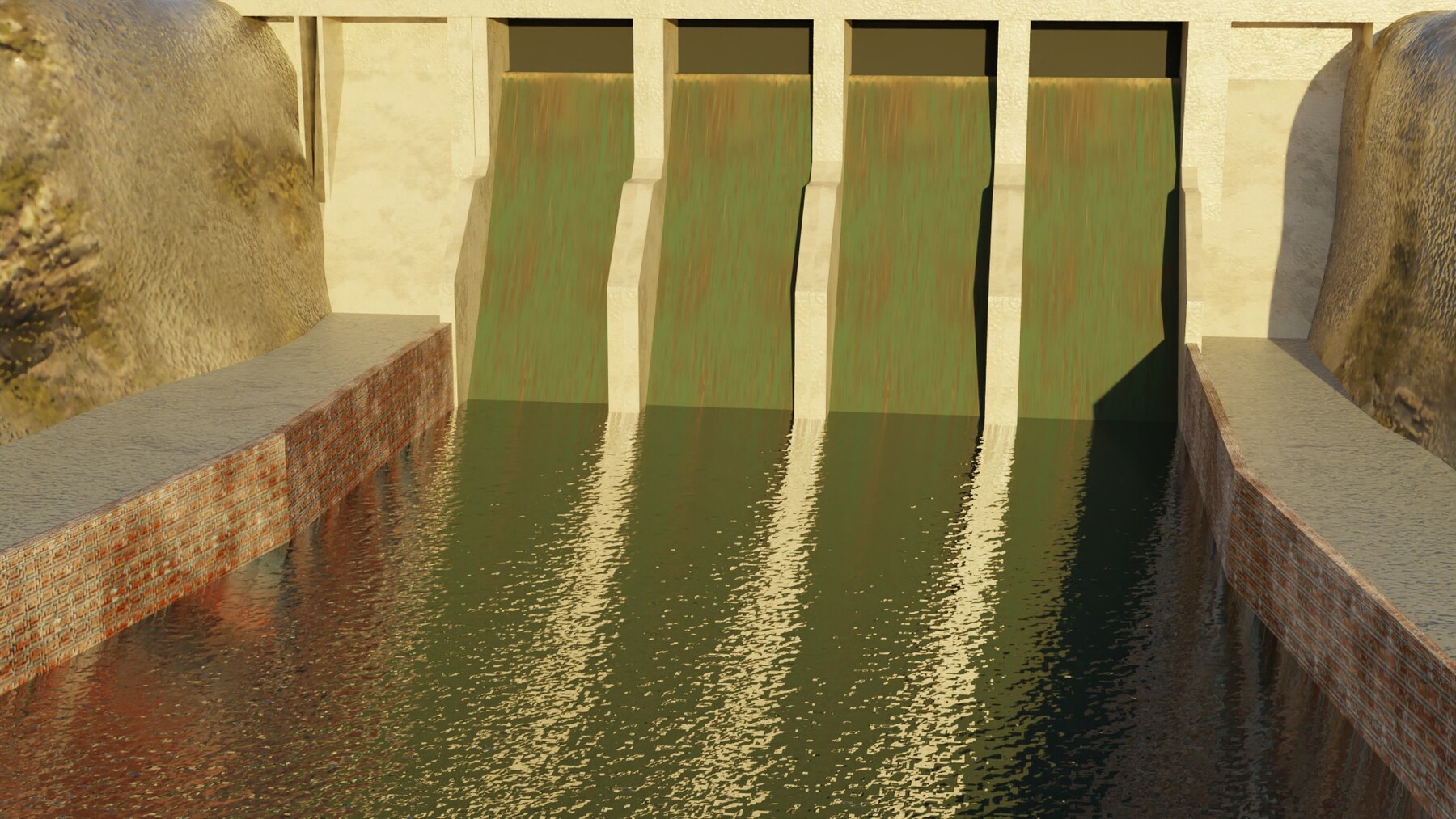 ArtStation - Dam - Low Poly - Game Ready - PBR | Resources