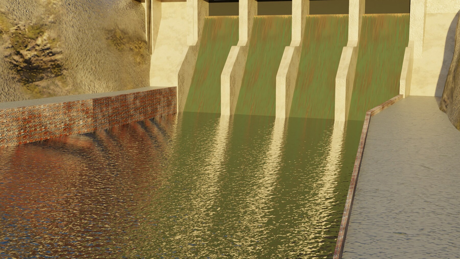 ArtStation - Dam - Low Poly - Game Ready - PBR | Resources