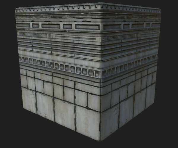 ArtStation - Stylized Concrete Trim Texture | Game Assets