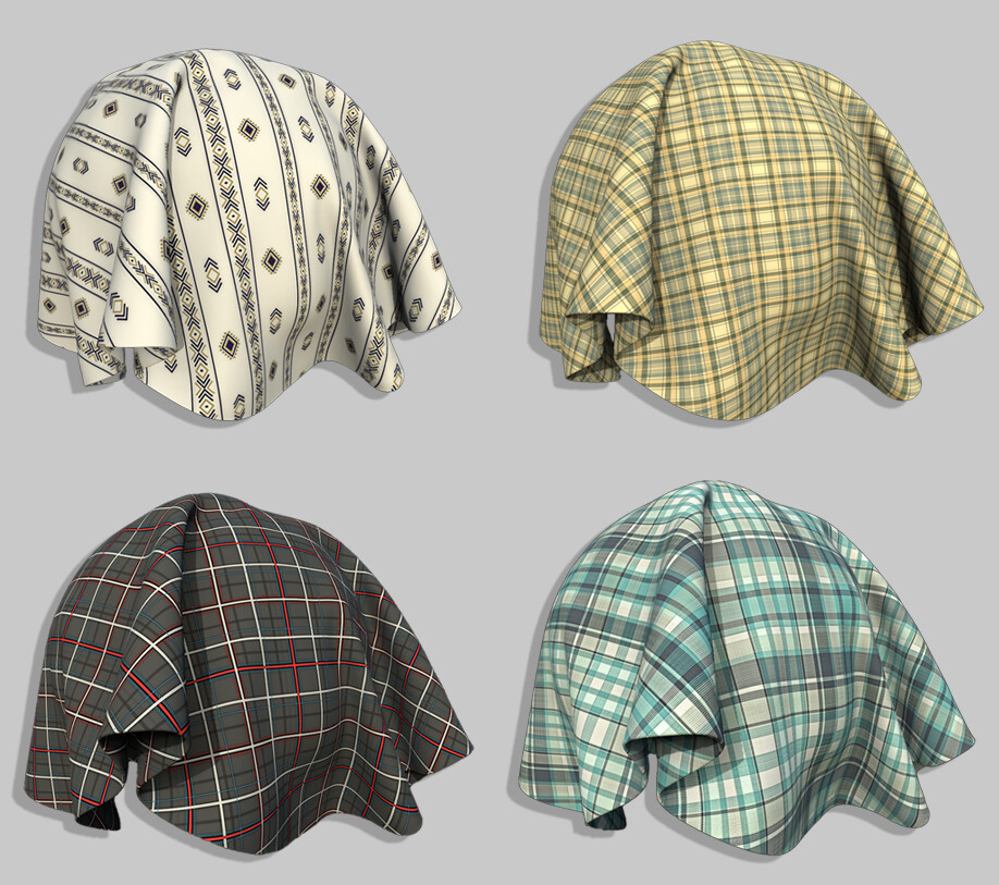 ArtStation - 28 Tileable Fabric Texture Set Pack | Game Assets