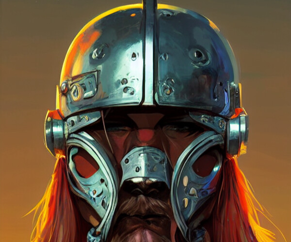 ArtStation - cyberpunk viking 3500 helmet armor inspiration collection ...