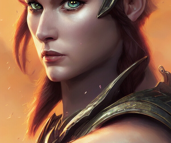 ArtStation - Valkyrie sky Amazon beauty Hero Fantasy 3k collection ...