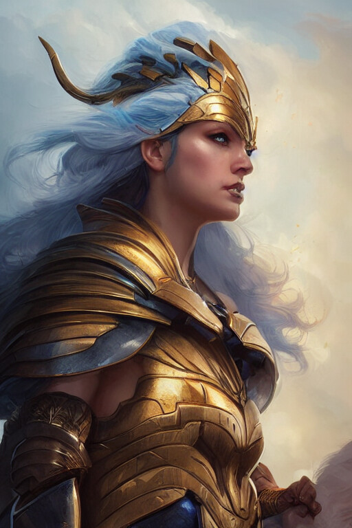 ArtStation - Valkyrie sky Amazon beauty Hero Fantasy 3k collection ...