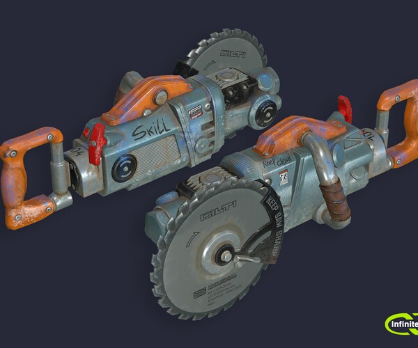 ArtStation - Chainsaw Circular Saw | Game Assets