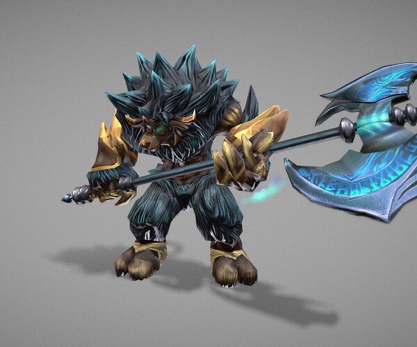 ArtStation - Guardian Beast Warrior Spirit | Game Assets