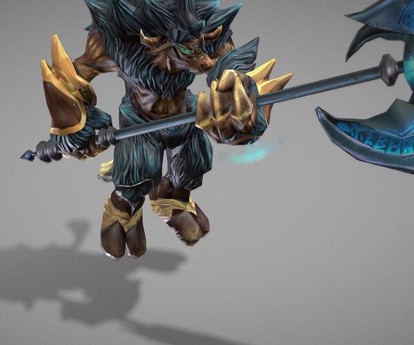 ArtStation - Guardian Beast Warrior Spirit | Game Assets