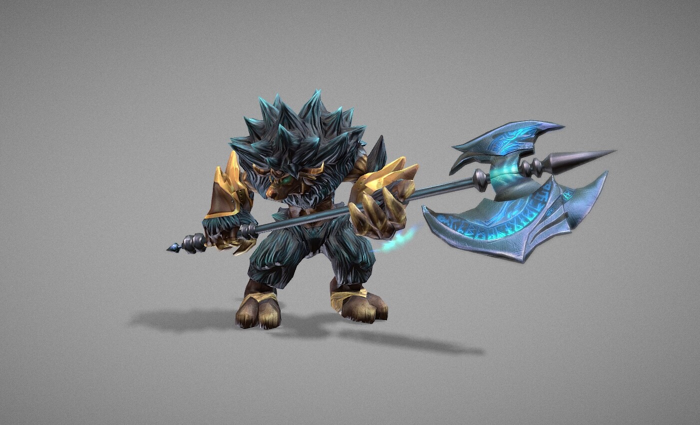 ArtStation - Guardian Beast Warrior Spirit | Game Assets