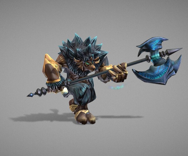 ArtStation - Guardian Beast Warrior Spirit | Game Assets