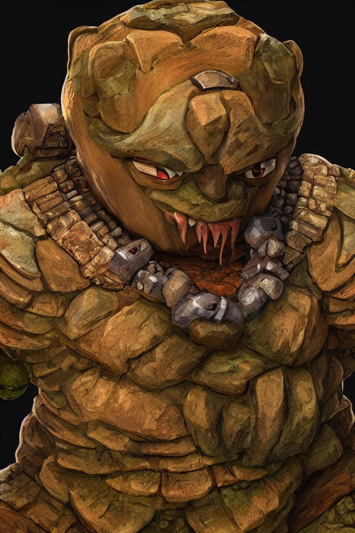 ArtStation - clay Golem natural enchanted forest | Artworks