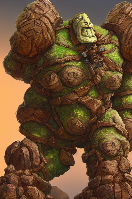 ArtStation - clay Golem natural enchanted forest | Artworks