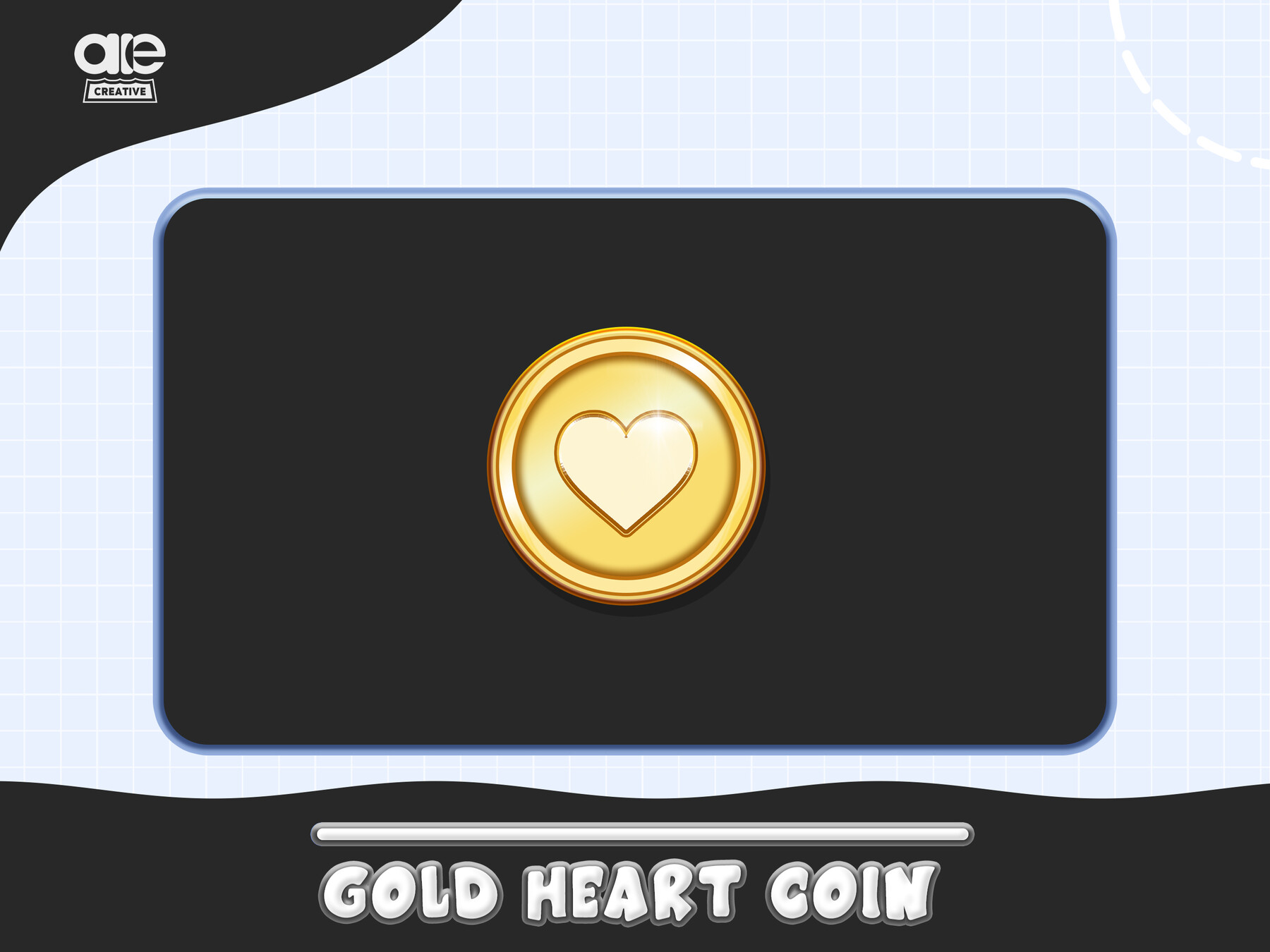 ArtStation - Gold Heart Coin , Channel Point, twitch badges, bit badges ...