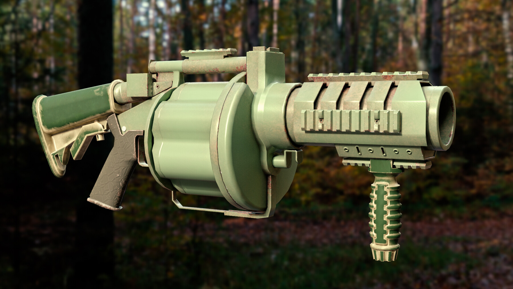 ArtStation - WEAPON SERIES - GRENADE LAUNCHER | Game Assets