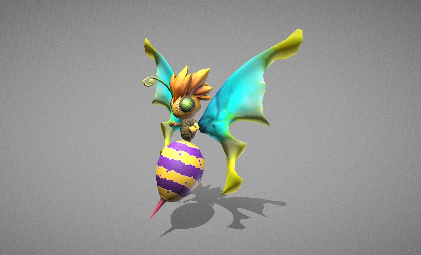 ArtStation - Death Flower Bee bug Creature | Game Assets