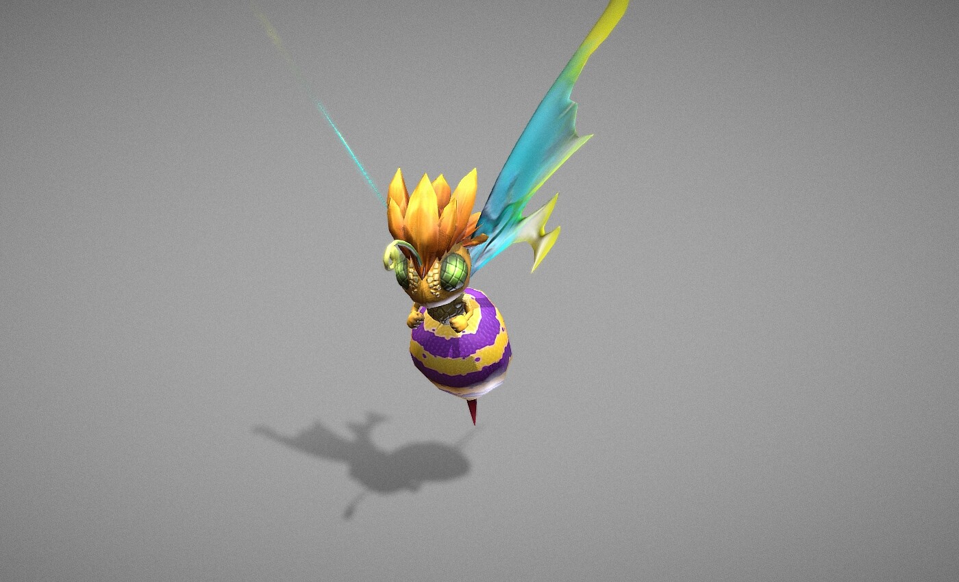 ArtStation - Death Flower Bee bug Creature | Game Assets