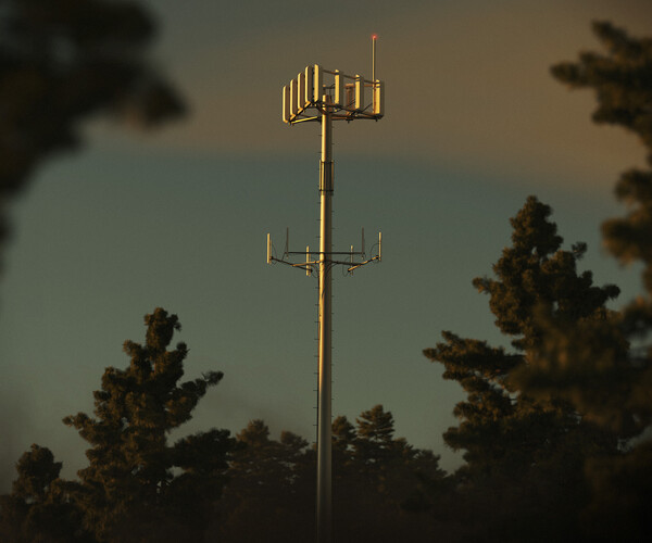 ArtStation - Cell Tower 3D Model | Resources