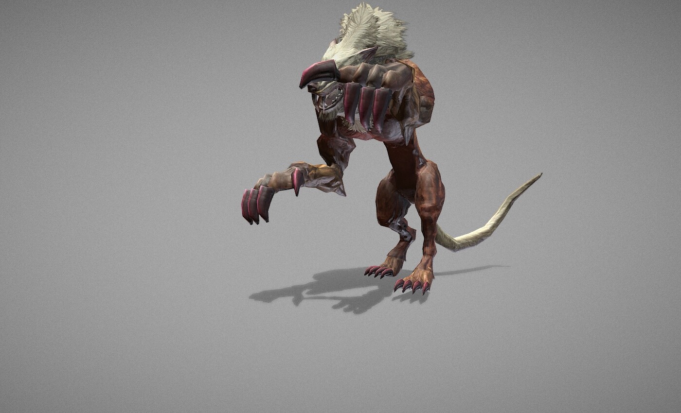 ArtStation - Mutant Beast Zombie | Game Assets