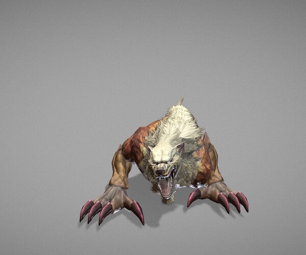 ArtStation - Mutant Beast Zombie | Game Assets