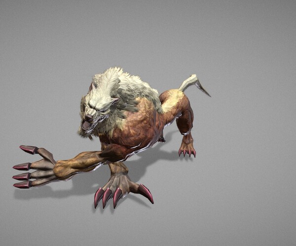 ArtStation - Mutant Beast Zombie | Game Assets