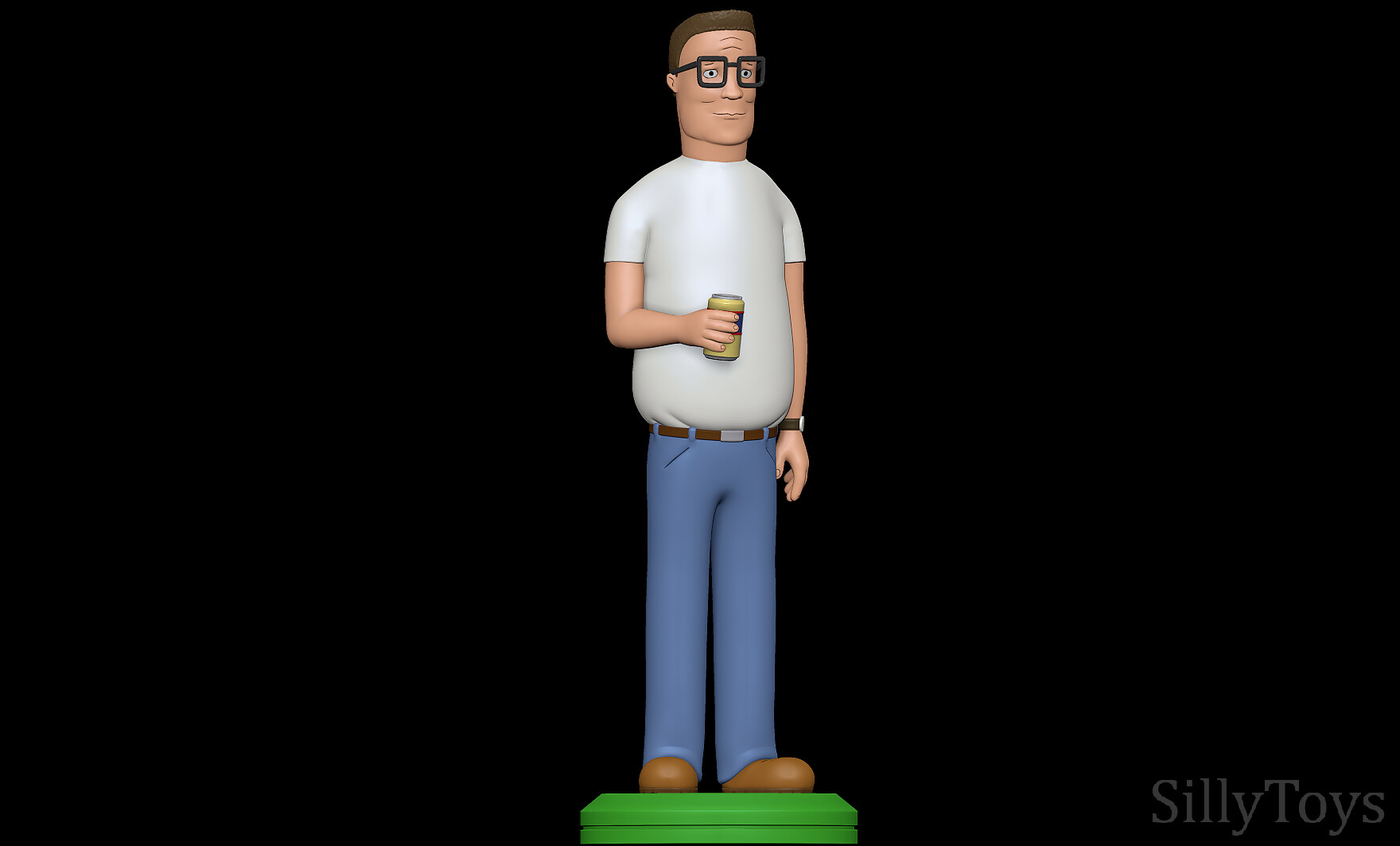 ArtStation - Hank Hill - King of the Hill 3D print model | Resources