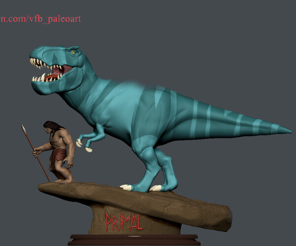 ArtStation - Fang and Spear - Primal fan art for 3D printing | Resources