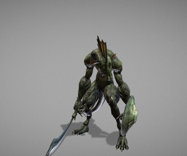 ArtStation - Lizardman Myth | Game Assets