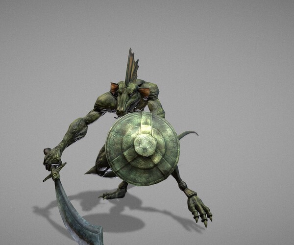 ArtStation - Lizardman Myth | Game Assets