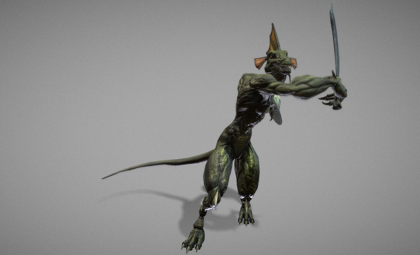 ArtStation - Lizardman Myth | Game Assets