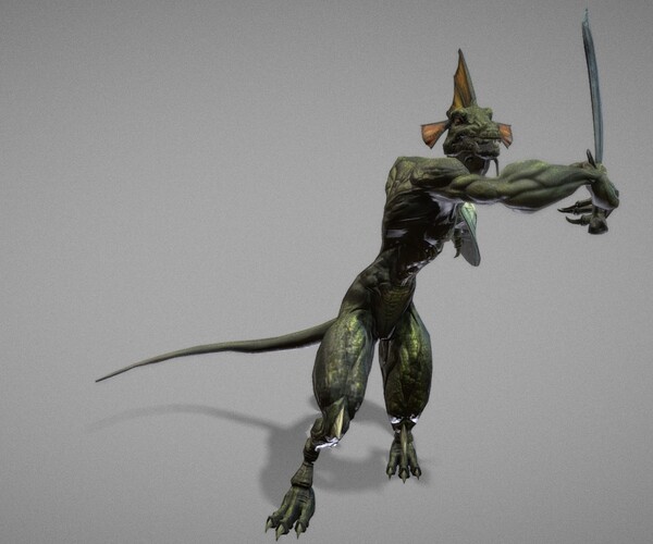 ArtStation - Lizardman Myth | Game Assets