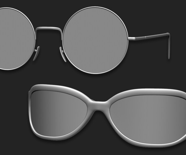 ArtStation - 15 Glasses Base Mesh | Resources
