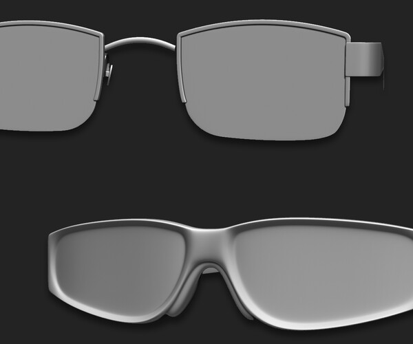 ArtStation - 15 Glasses Base Mesh | Resources