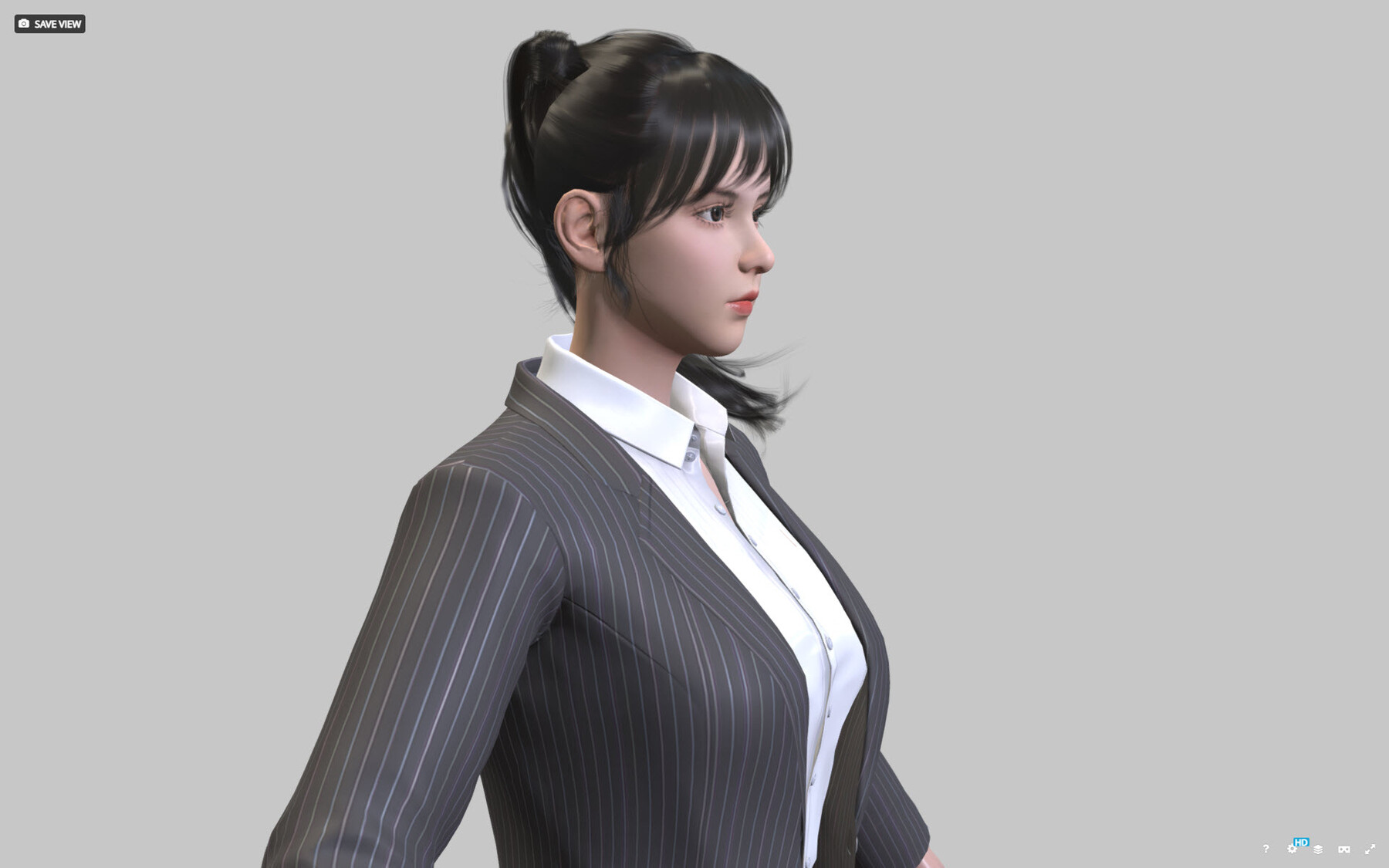 ArtStation - women working suit gameAssets6 suit shirt work fashion ...