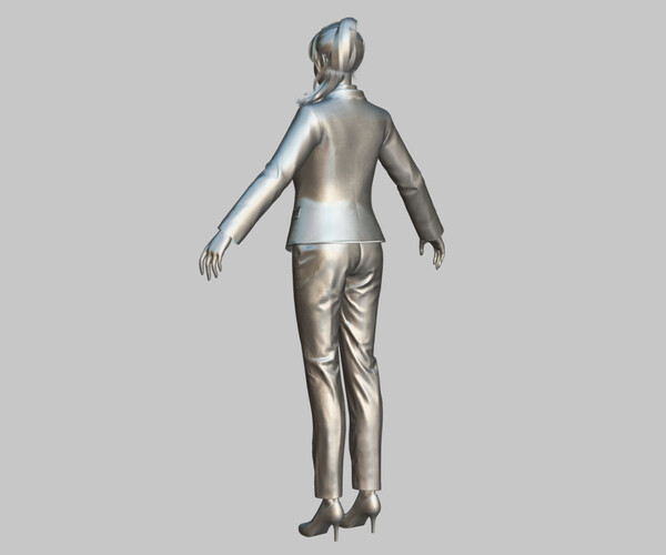 ArtStation - women working suit gameAssets6 suit shirt work fashion ...