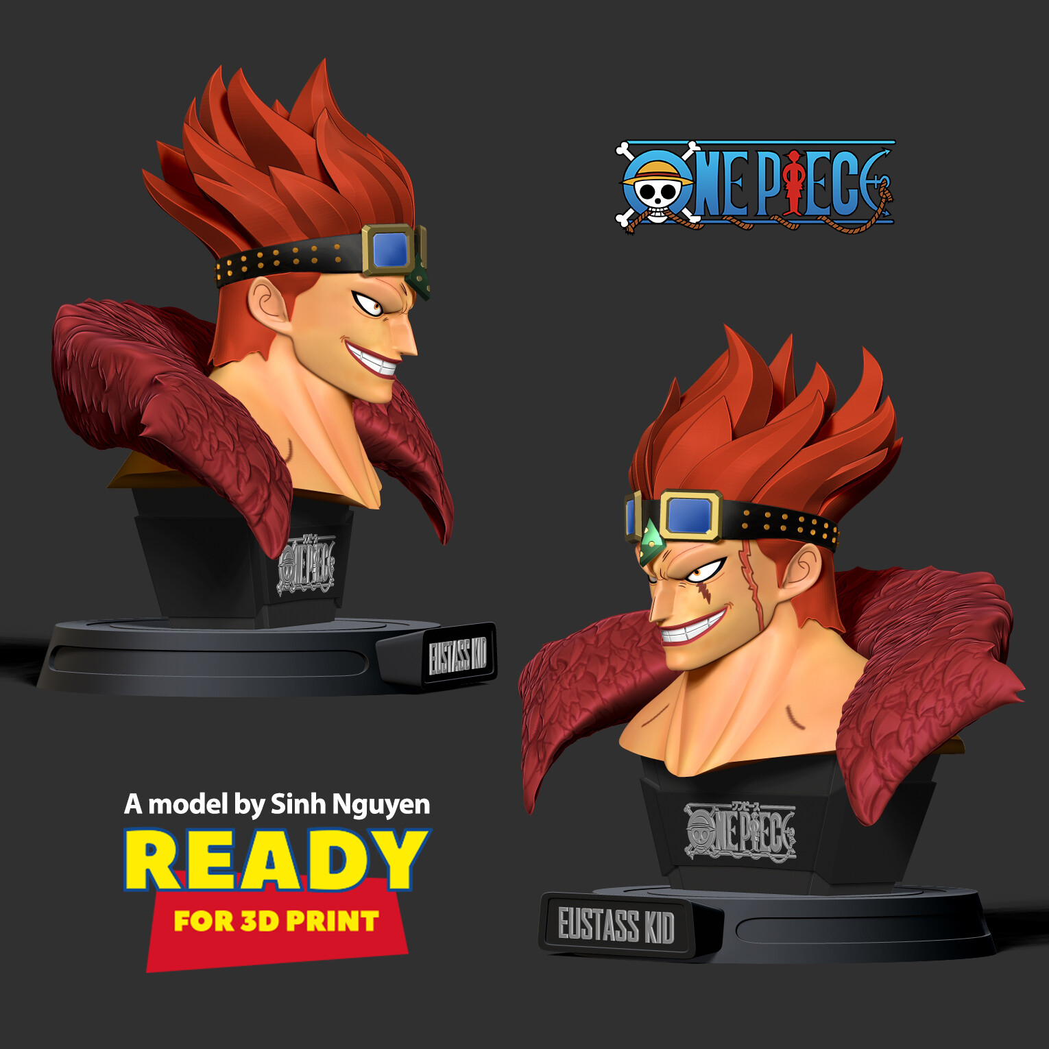 ArtStation - Eustass Kid Bust | Resources