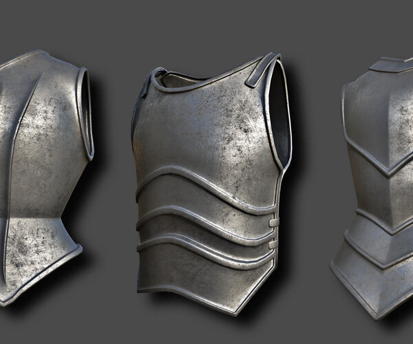 ArtStation - 20 Body Armor Base Mesh (With UV) | Game Assets