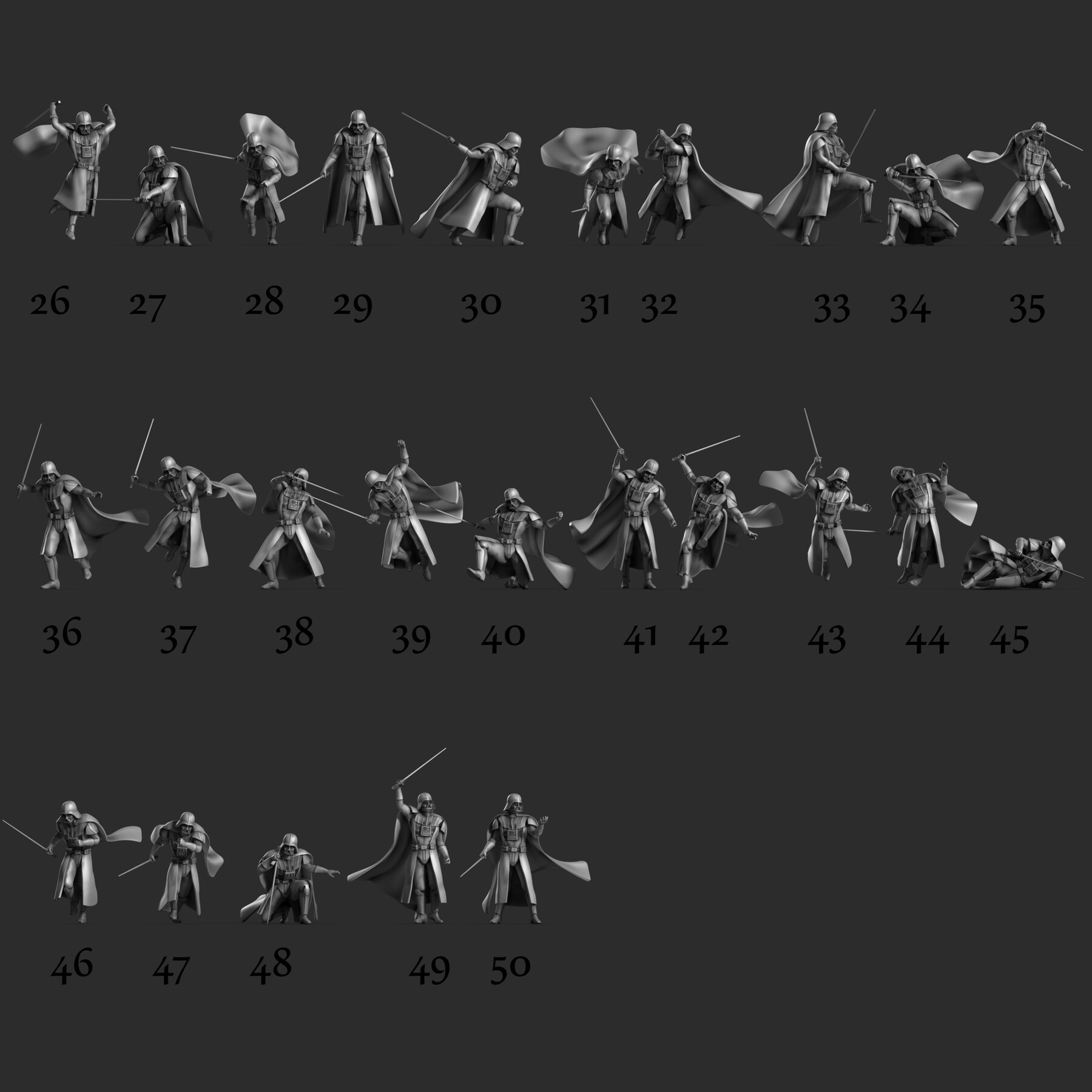 ArtStation - Darth Vader Figure Set 02 | Resources