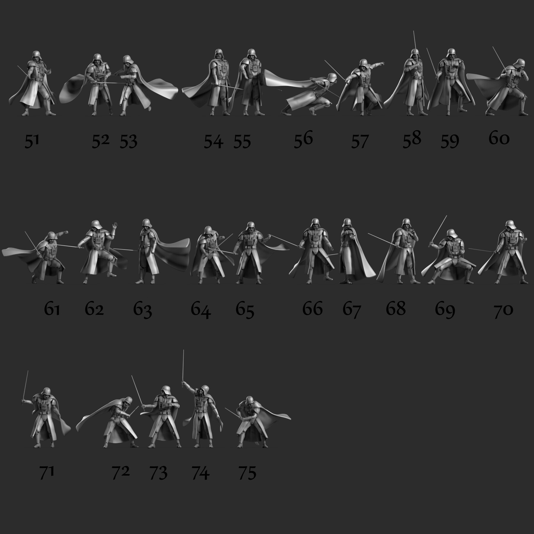 ArtStation - Darth Vader Figure Set 03 | Resources