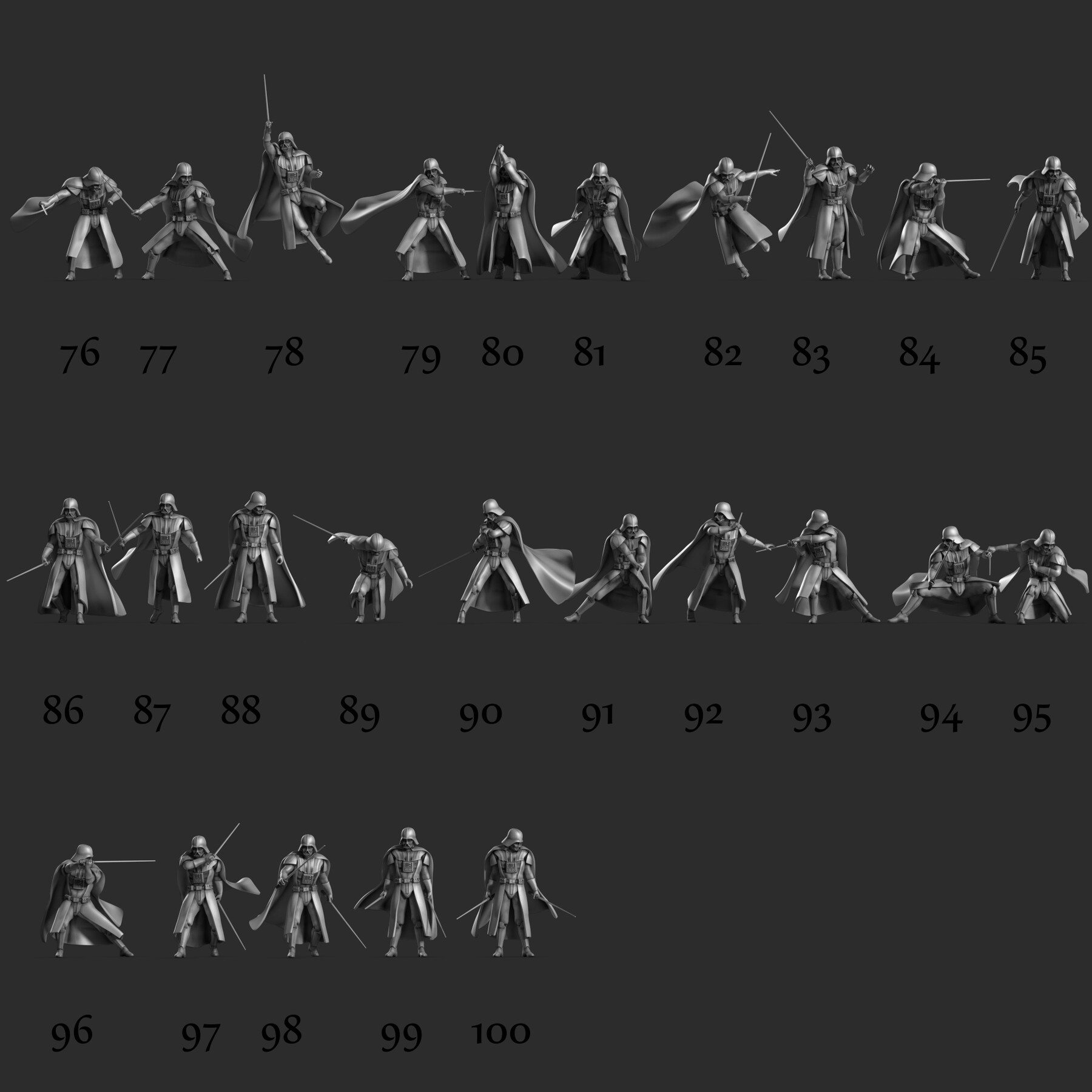 ArtStation - Darth Vader Figure Set 04 | Resources