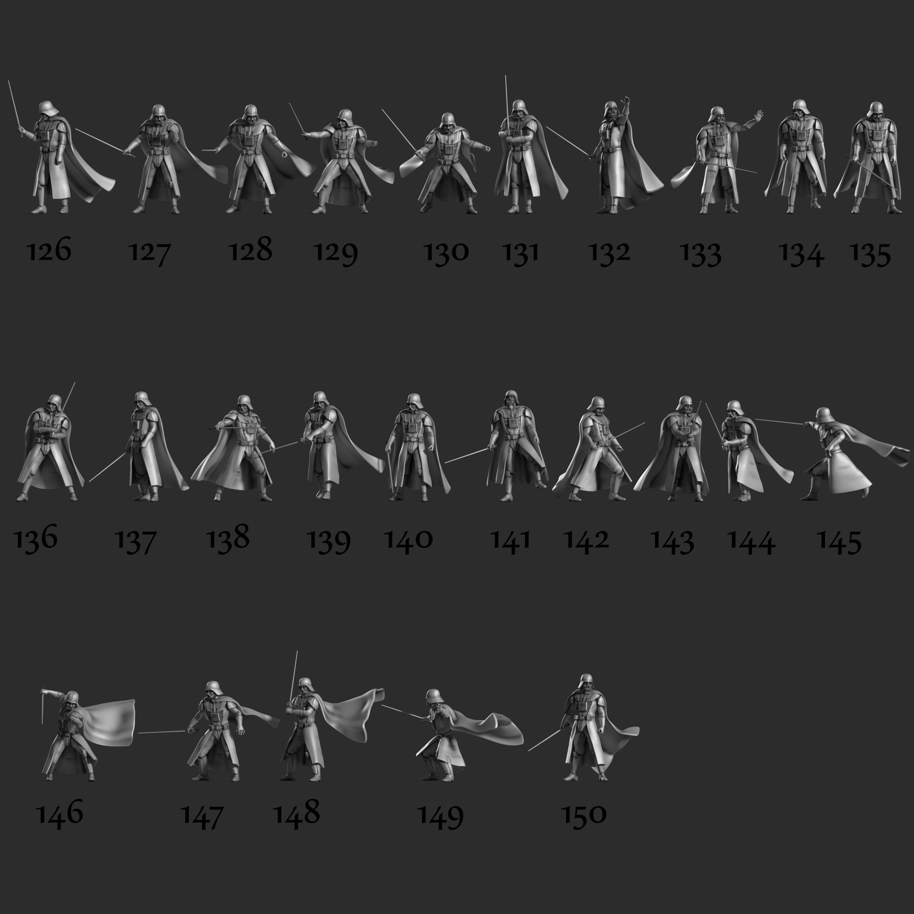 ArtStation - Darth Vader Figure Set 06 | Resources