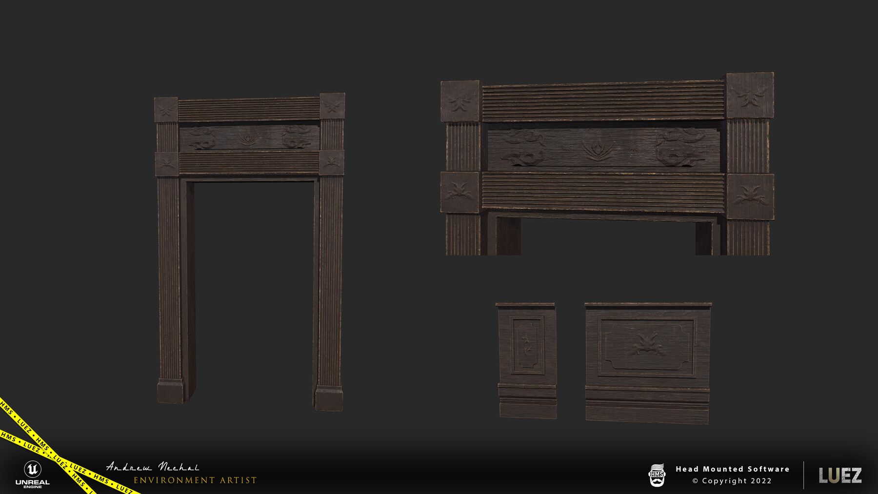 ArtStation - Old Dark Wood Smart Material | Game Assets