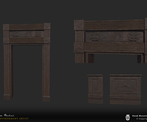 ArtStation - Old Dark Wood Smart Material | Game Assets
