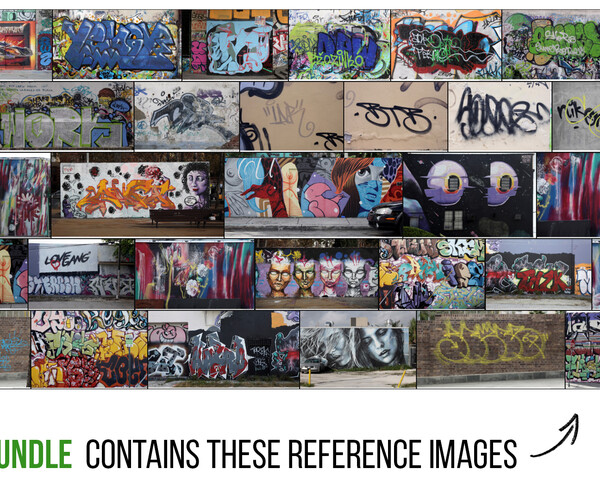 ArtStation - Enviroments Textures | Wall Graffiti | Resources
